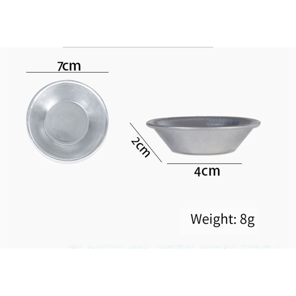 25 Pack Egg Tart Mold Cup Base, Round Resuable Nonstick (Aluminum) on OnBuy
