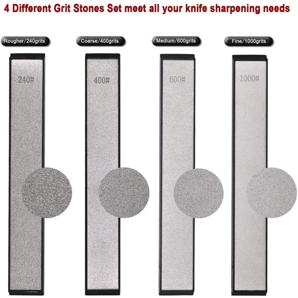 Diamond Sharpening Stone Set,Knife Sharpener System Stones Blade ...