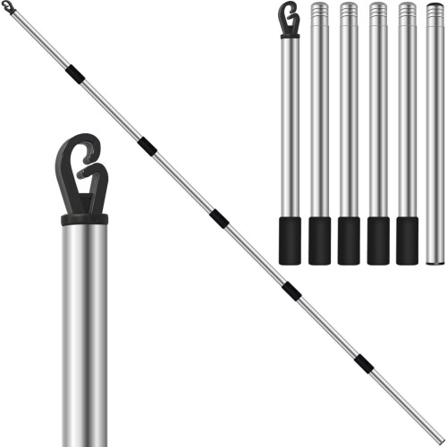 2.4 M Washing Line Prop Telescopic, Clothes Props for Washing Line ...