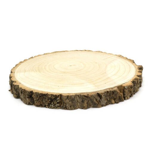 Carousel Home 31cm Wooden Tree Trunk Rustic Cake Stand | Large Wedding ...