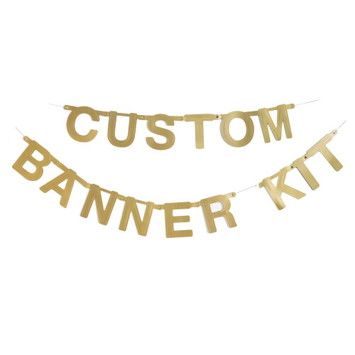 SUNBEAUTY Personalised Banner Customizable Letters Symbols Banner DIY ...