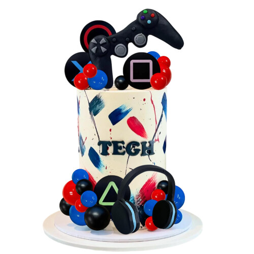 Video game themes Cake Toppers Headset Cake Decoration Ball Controller ...