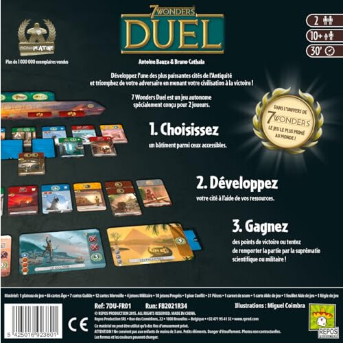 Repos Production | 7 Wonders Duel | 2 Player Competitive Board Game ...