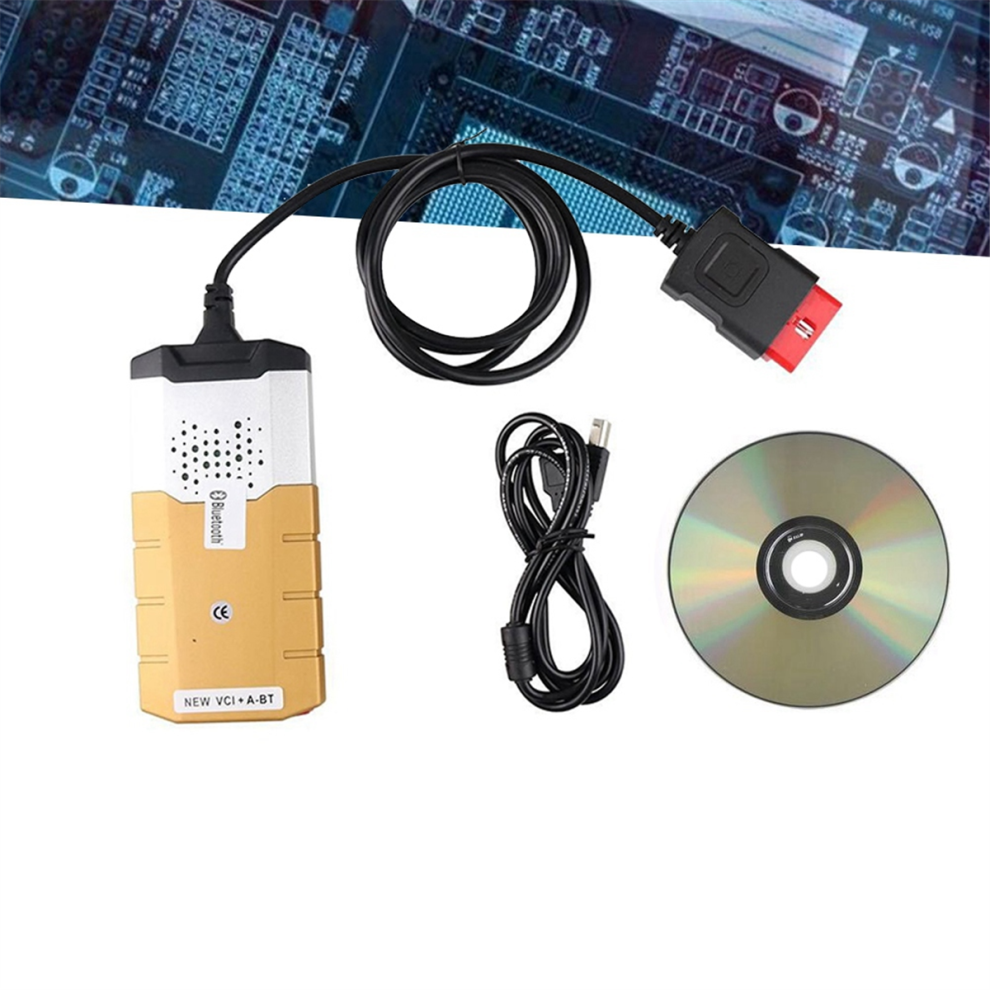 OBD2 Codes Reader Dual-Board Bluetooth Failure Detection Device Gold on ...
