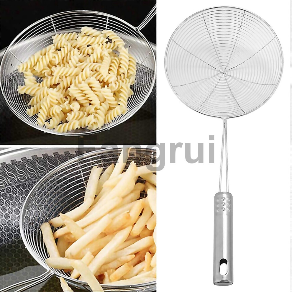 For Skimmer Spoon 4 Pack Stainless Steel Spider Strainer Skimmer Spoon ...