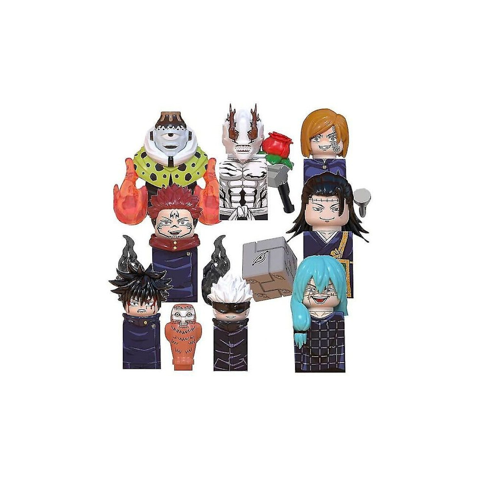 8 pz Wm6139 Jujutsu Kaisen Building Blocks Anime Itadori Yuji Fushiguro ...