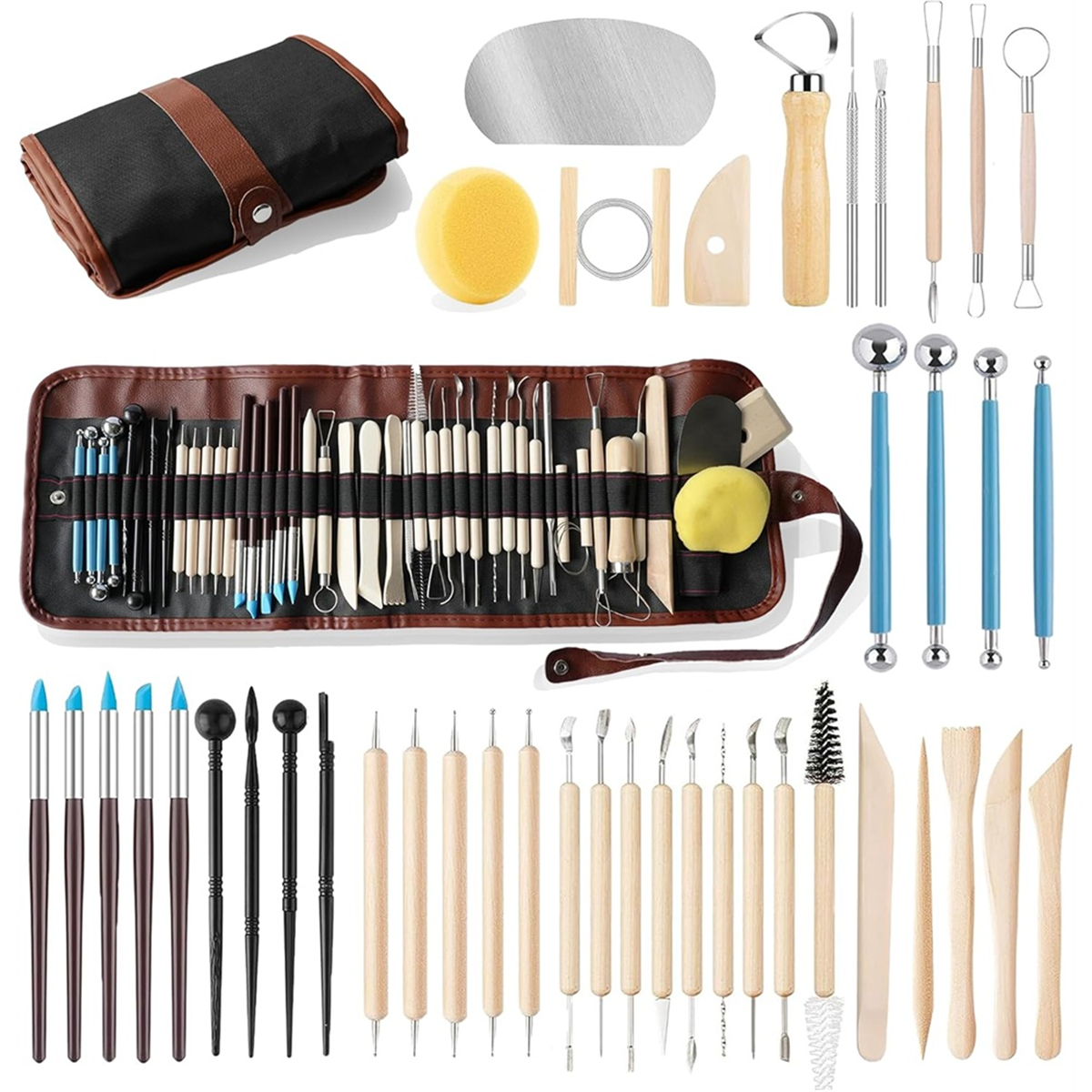 43PCS Pottery Tools Tool for Sculpting Polymer Clay Kit on OnBuy
