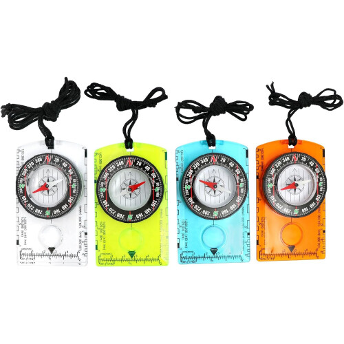 Compass for Backpacking, Camping Navigation, Base Plate, Scaled Ruler ...