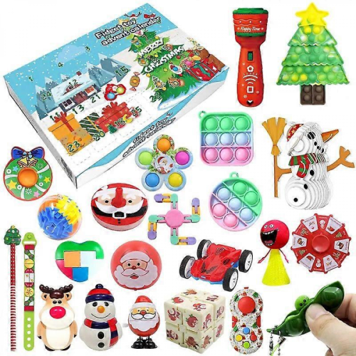 2025 Fidget Advent Calendar Christmas Countdown Sensory Squeeze Gift ...