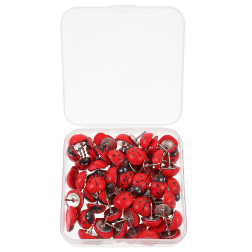 Cute Thumb Tacks Photo Thumb Tacks Red Iron 50set Map Marker on OnBuy