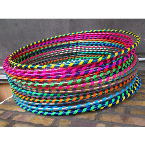 10x Spiral Glitter Kids/Adults Small Large Hula Hoops DIA:60cm Sporting ...