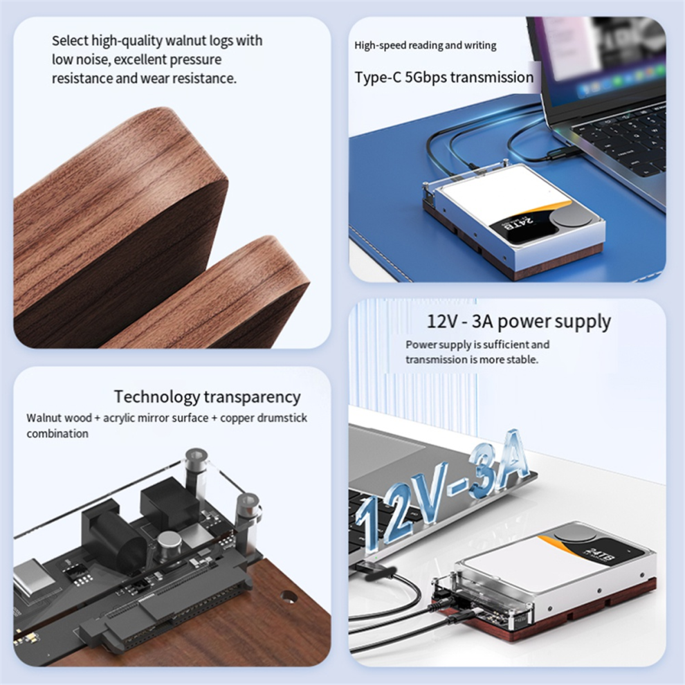 Upgrade 2.5/3.5Inch SAS/ HDD SSD Disk Case for SAS Hard UK on OnBuy