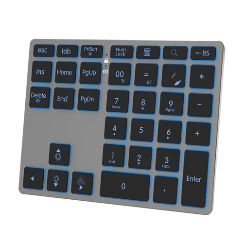 Tri-Mode Numpad 7-Color LED Backlit Wireless Keyboard A on OnBuy