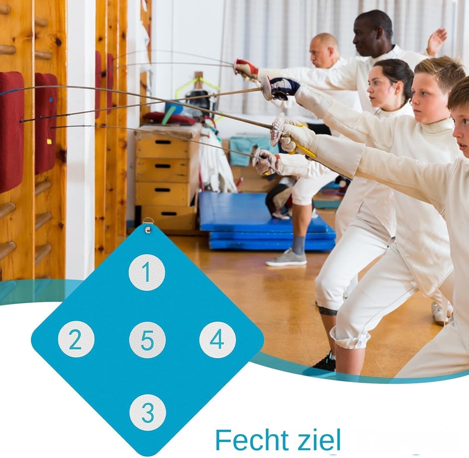 Fence Target for Training, Wall Mounted Lightweight Equipment with Five ...