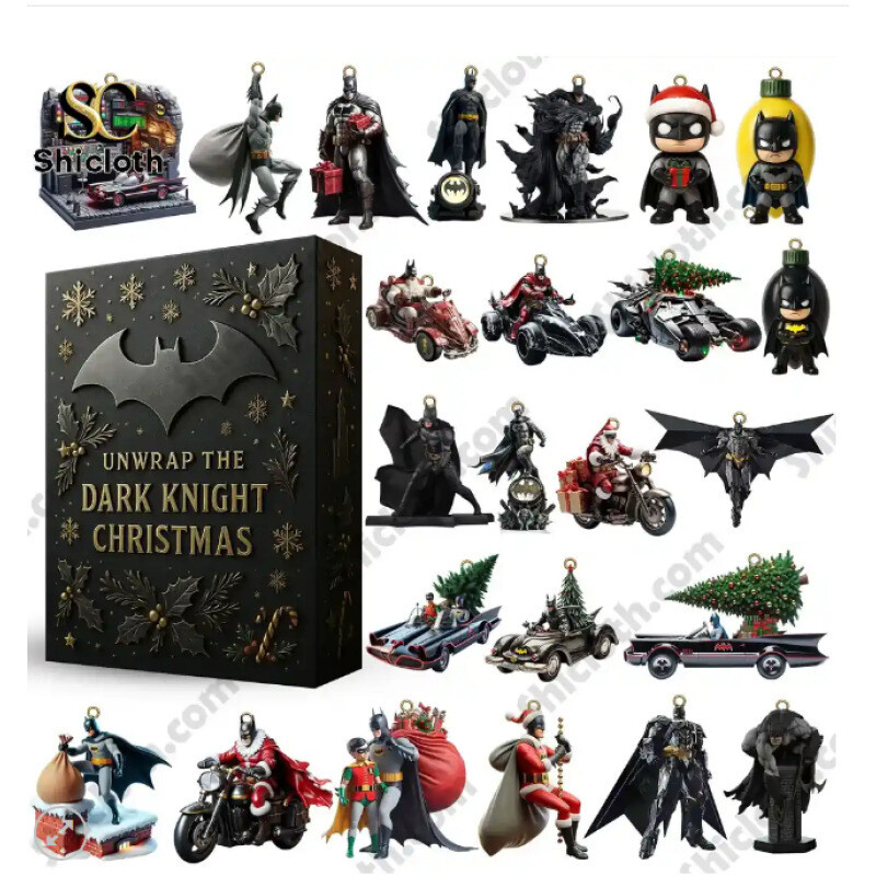 Batman 2025 Advent Calendar Blind Box Christmas Tree Decoration Acrylic ...