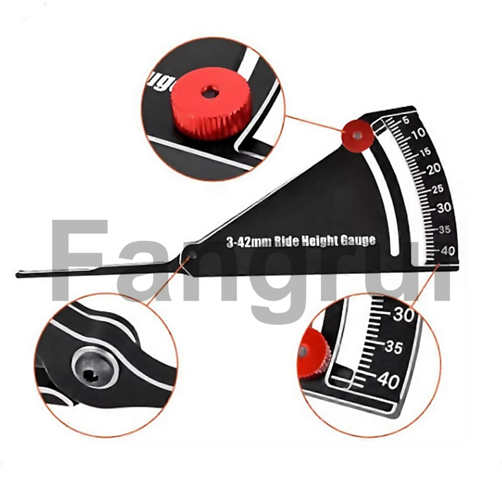 For Aluminum Alloy Onroad Offroad Truck Vehicle Height Ruler 342mm Rc ...