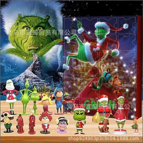 (Christmas Grinch Horror Blind Box Model H, Resin Version) Christmas ...