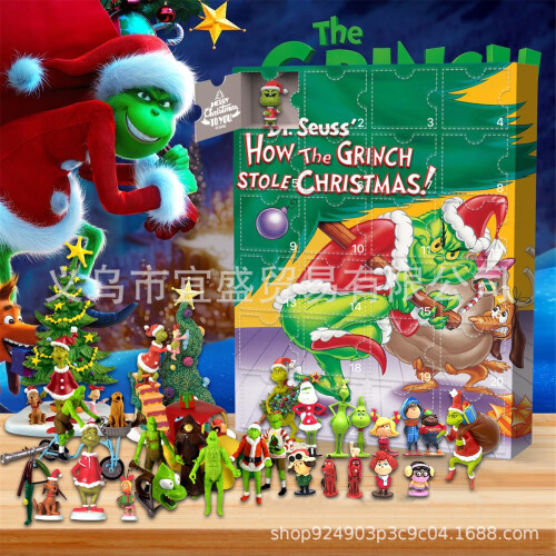 (Christmas Grinch Horror Blind Box Model L, PVC Version) Christmas ...