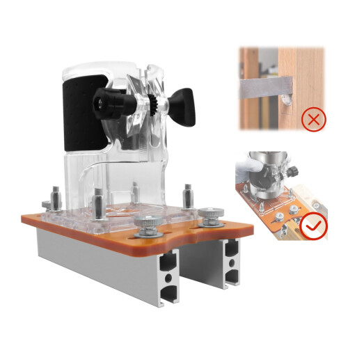 Wood Trimmer Router Base Tool, 2 in 1 Compact Palm Router with 65mm ...