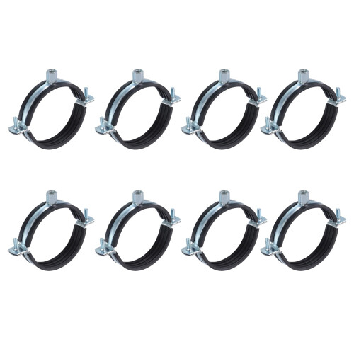 8 Pcs Split Ring Pipe Hanger Adjustable 90mm Pipe Bracket Clamp for ...