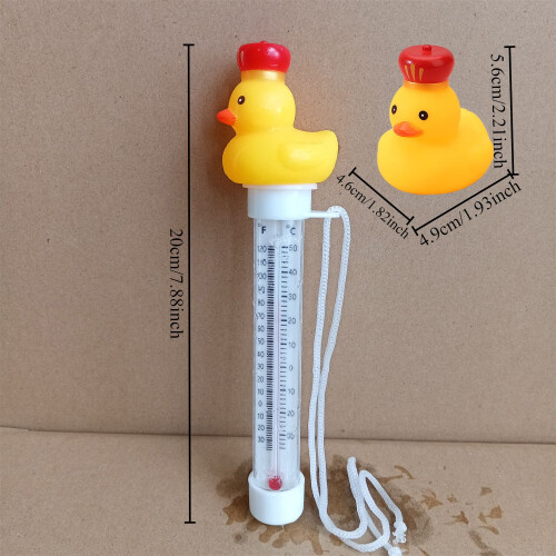 (Floating Thermometer -- Crown Duck) 24-Day Christmas Countdown Rubber ...