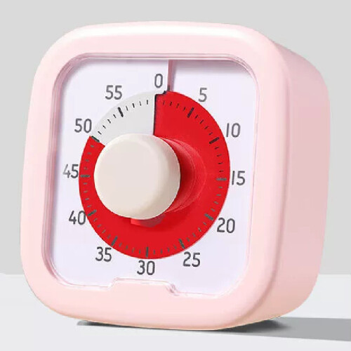 (Pink) Visual 60 Timer Minute Stopwatch Alarm Clock Countdown Timers ...