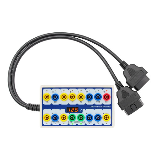 OBD2 Breakout Box for Automotive Diagnostics, Supports CAN Bus, K Line ...