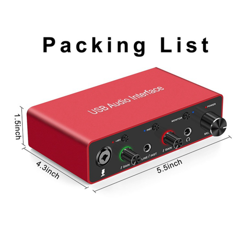 192KHz USB Audio Interface Sound Card XLR Studio f on OnBuy