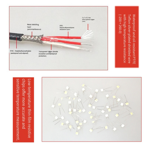 Sonda de sensor RTD PT100 para medición de temperatura criogénica a ...