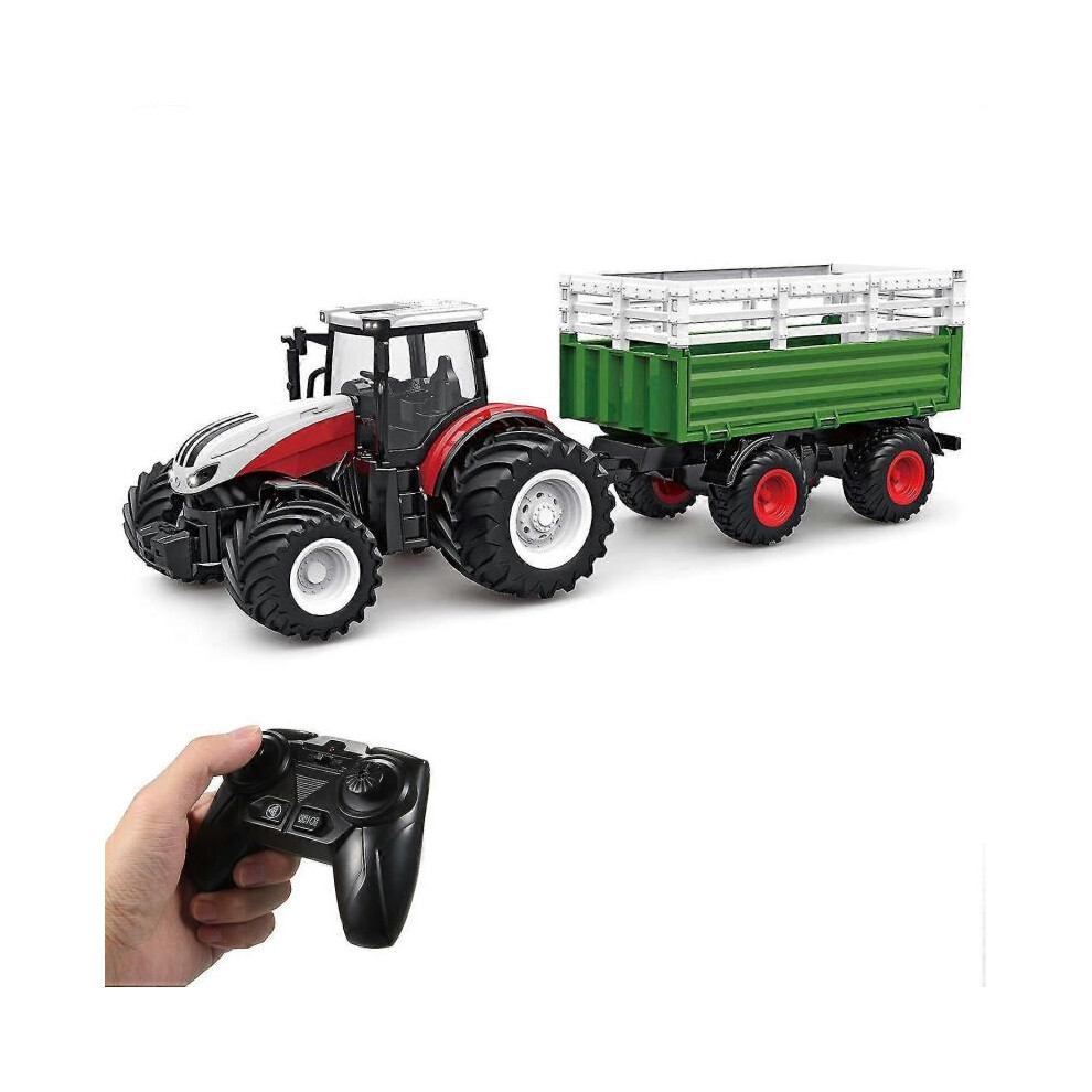 Remote Control Tractor, 1 : 24 Scale 2.4Ghz Remote Control Tractor Toy ...