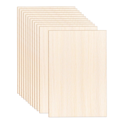 Lot de 12 feuilles de contreplaqué minces, planches de bois brut on OnBuy