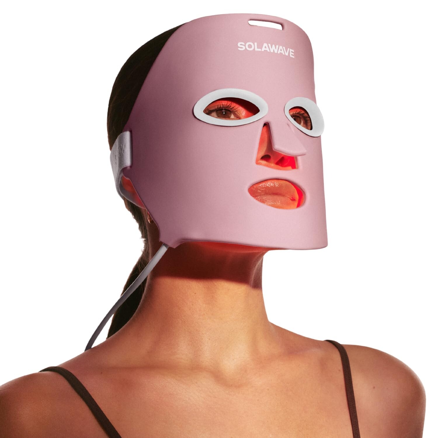 SolaWave Wrinkle Retreat Light Therapy Face Mask | FDA Cleared Red and ...