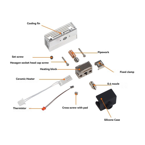 Kit d'extrusion de pièces d'imprimante 3D Sprite Hotend on OnBuy