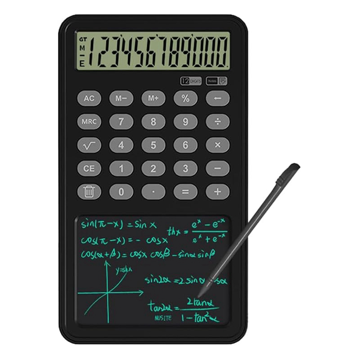 Calculadora básica Calculadora de mesa com visor de 12 dígitos e mesa ...