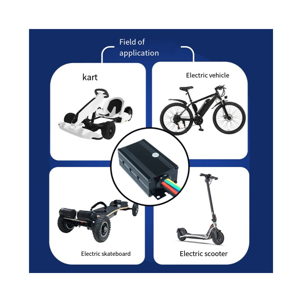 Controlador de motor sin escobillas 75100 FOC de accionamiento único ESC para scooter eléctrico ...