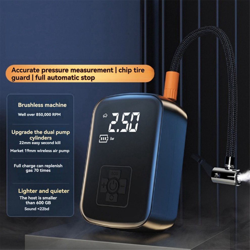 Pompa di gonfiaggio pneumatici per auto, compressore d'aria micro, può ...