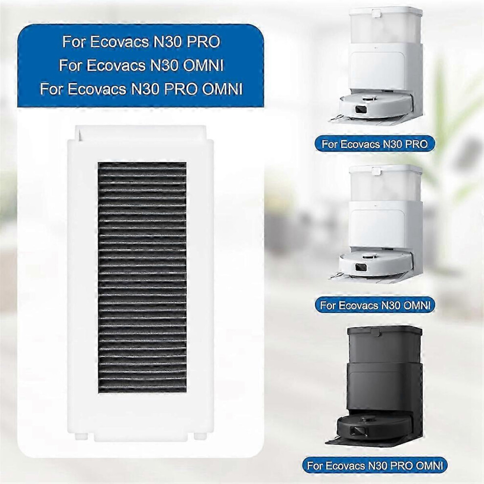 PARKsopiva 6 pakkauksen vaihto-HEPA-suodattimelle Ecovacs Deebot N30 PRO / N30 OMNI / N30 PRO ...