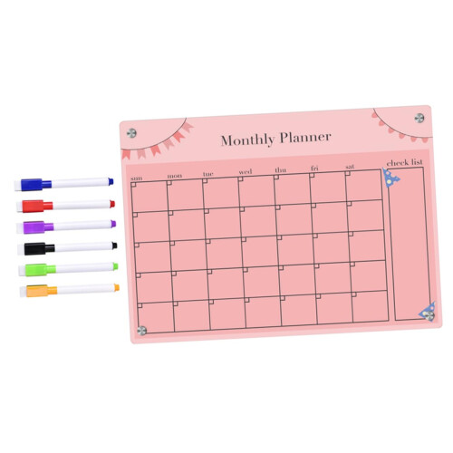 Magnetic Weekly Planner Board Reusable Dry Erase Tool for Refrigerator ...