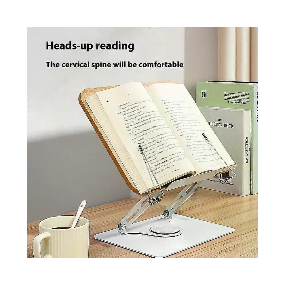 PARK (Blanc) Support de livre pour la lecture Support de livre réglable ...