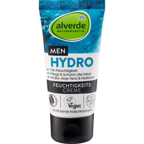 2X alverde NATURKOSMETIK MEN Hydro Moisturizing Face Cream 50 ml on OnBuy