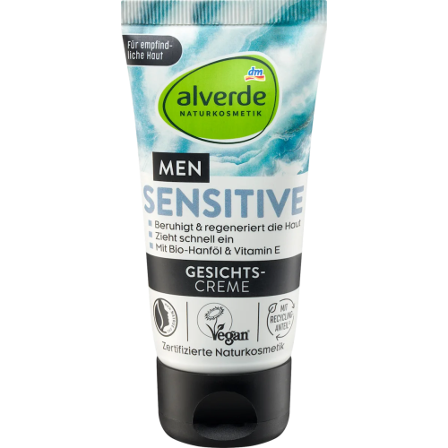 2X alverde NATURKOSMETIK MEN Sensitive Nature Face Cream 50 ml on OnBuy