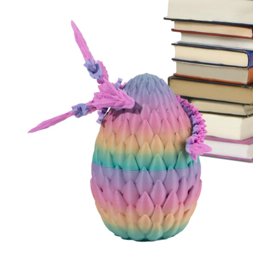 Printed Dragon Egg Wobble Toy, Crystal Dragon Egg, Flexible Dragon Toy ...