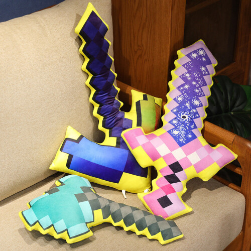 (Taiga Sword,40cm)Minecraft Espada Juguete de Peluche Dibujos Animados ...