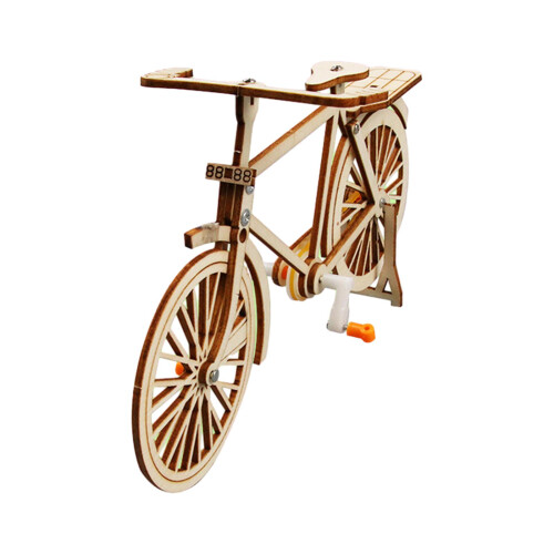 Mini Bike Model Kits Educational Toy Wood Puzzle for Students on OnBuy