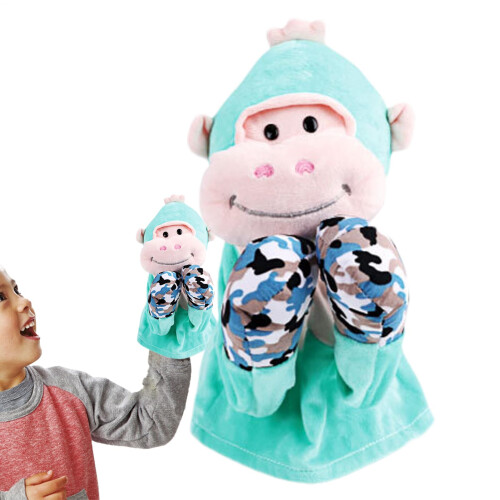 Animal Dolls Hand Puppets - Kung Fu Monkey Plush Hand Puppet with Sound ...