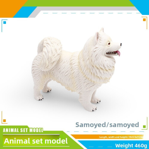 (Samoyed)Modelo de perro de PVC con caniche Doberman Shiba Inu samoyedo ...