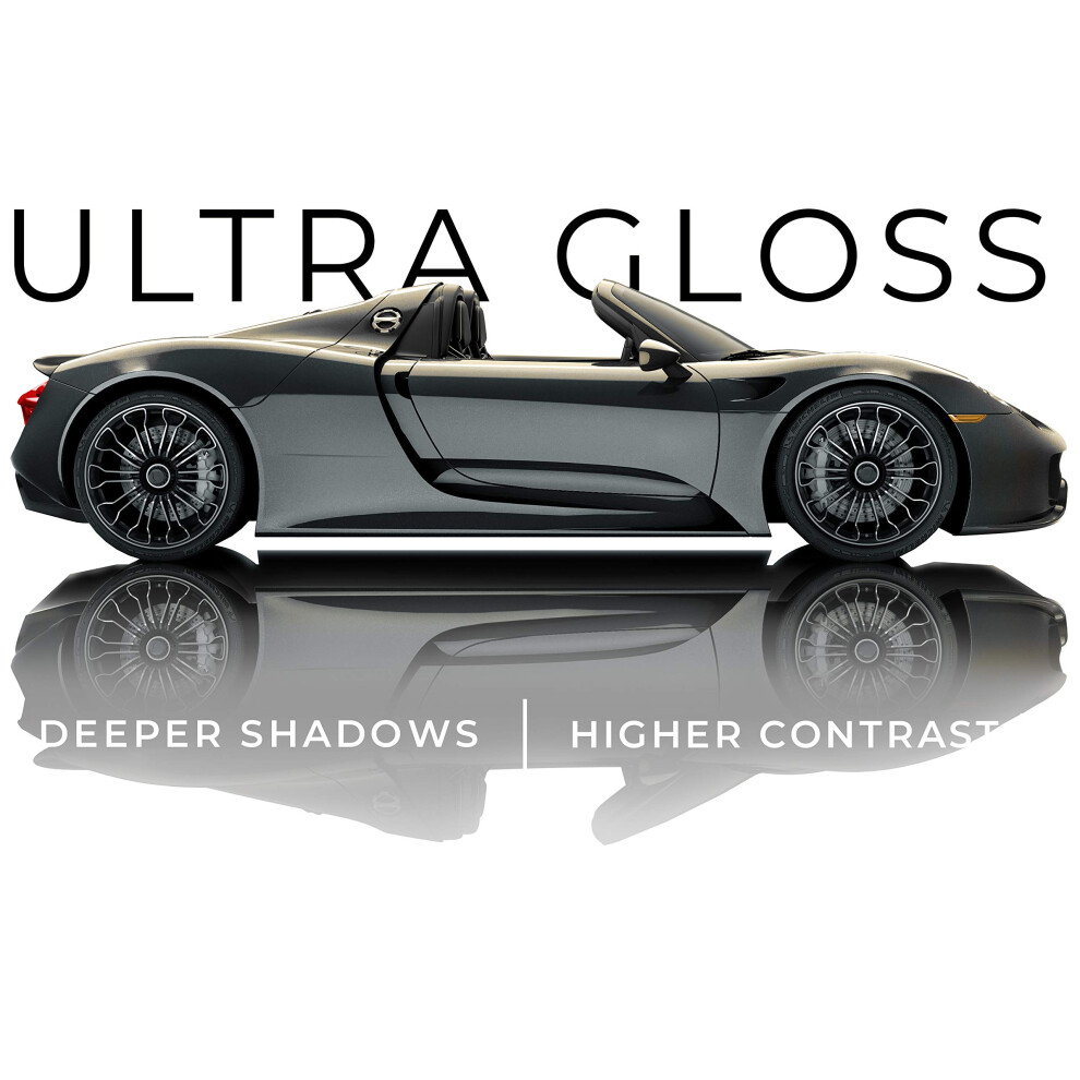 VViViD+ Ultra Gloss Candy Charcoal Grey Vinyl Car Wrap Premium Paint ...