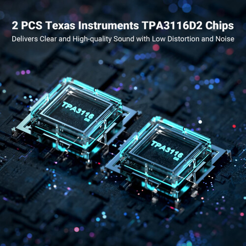 Fosi Audio BT20A Bluetooth Amplifier for Speakers, Mini Stereo 2 ...