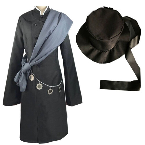 (Male-S) Butler New Black Kuroshitsuji Undertaker Suit Outfit Unisexhat ...