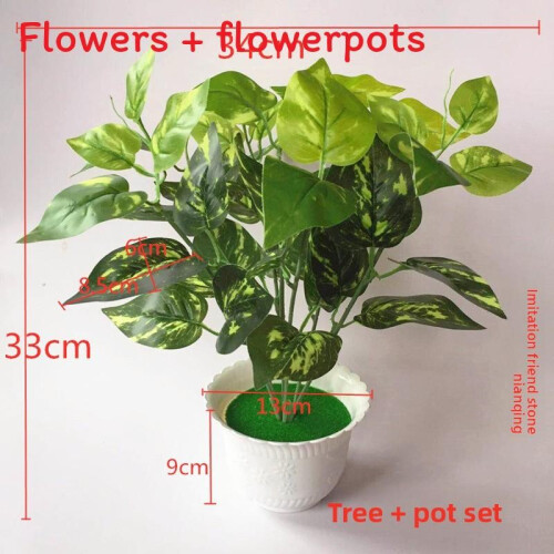 (Evergreen) Pothos Plant Evergreen Pot With Realistic Foliage Home ...